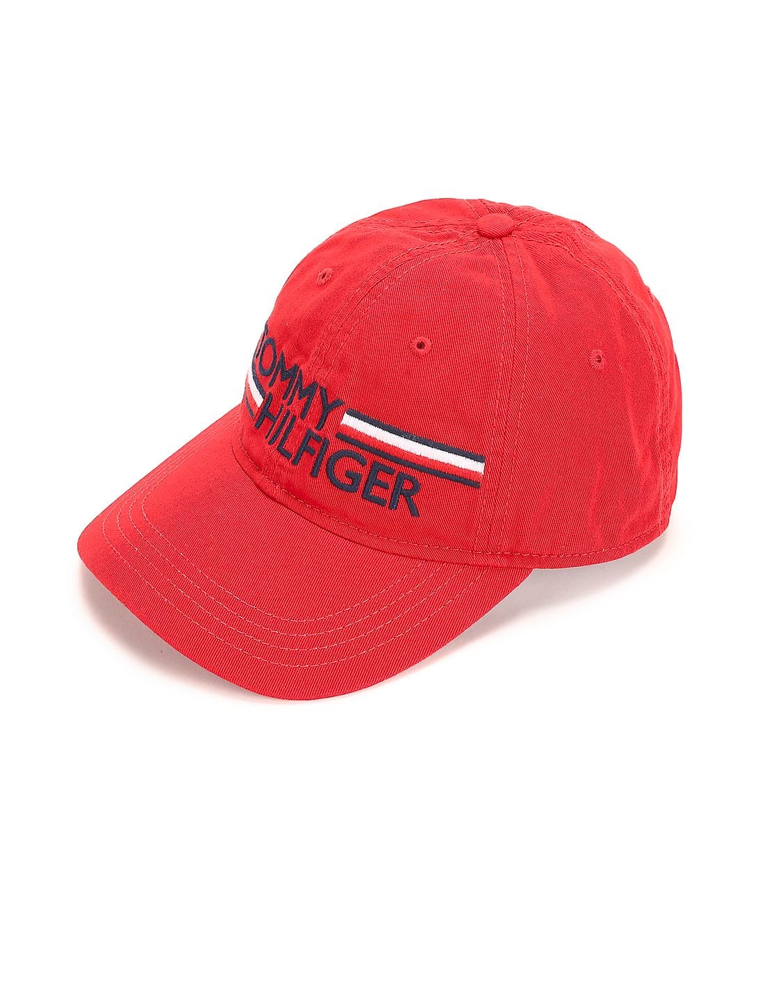 Buy Tommy Hilfiger Men Red Logo Embroidered Malik Cap - NNNOW.com