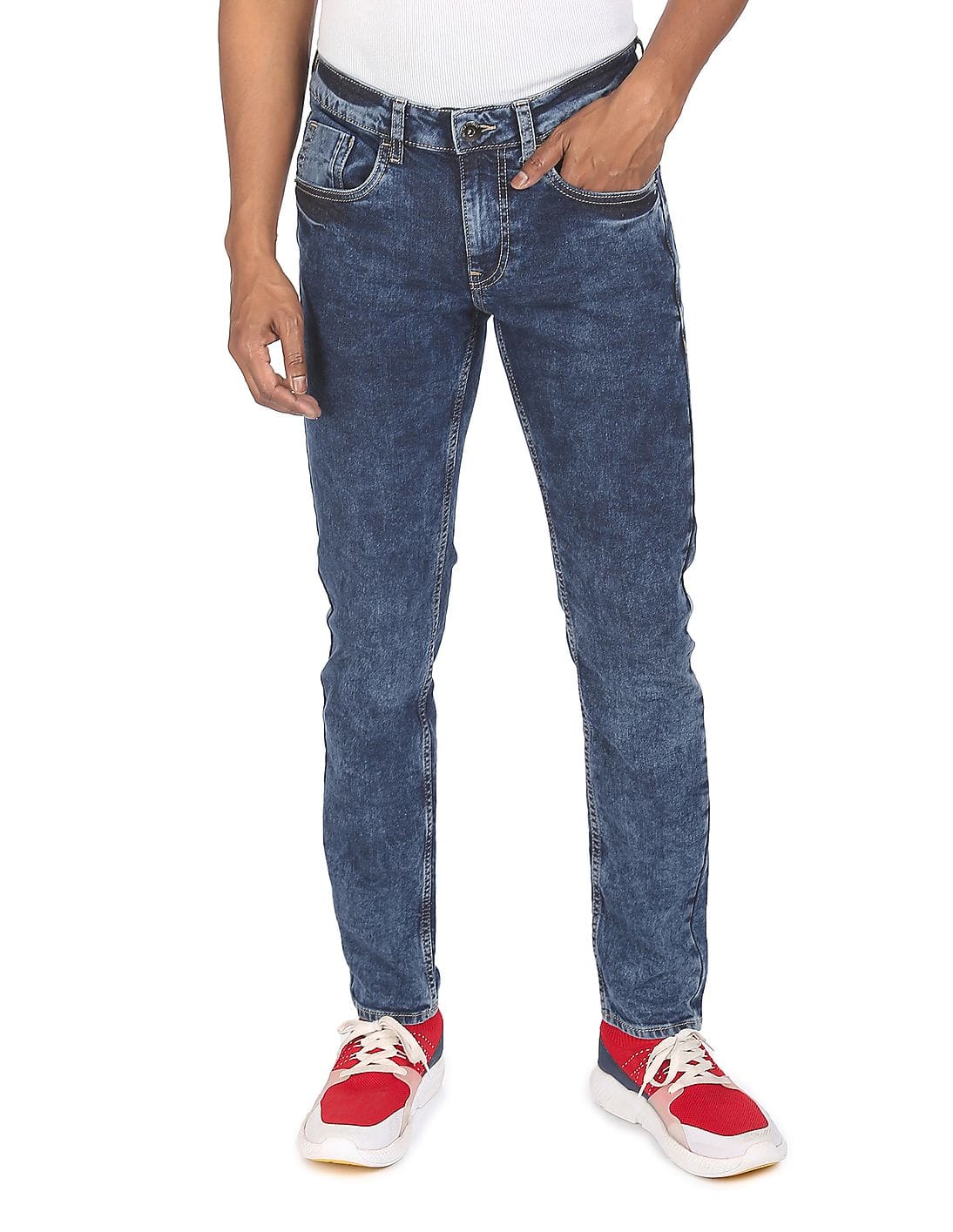 Buy Flying Machine Jackson Skinny Fit Mid Rise Jeans - NNNOW.com